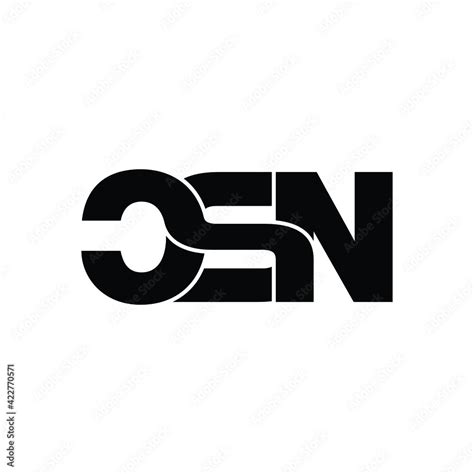 Csn Letter Monogram Logo Design Vector Stock Vector Adobe Stock