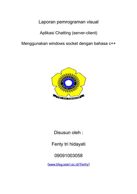 Laporan Pemrograman Visual DOC Laporan Pemrograman Visual DOC