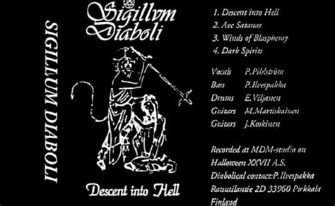 Raf666underground Sigillum Diaboli Fin Descent Into Hell Demo 1992
