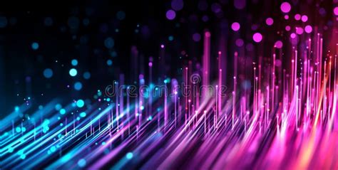 Vibrant Abstract Background Featuring Gradient Of Purple And Blue With Glowing Particles And