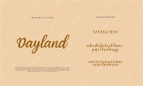 Premium Vector Handwritten Script Font Hand Drawn Brush Style Modern