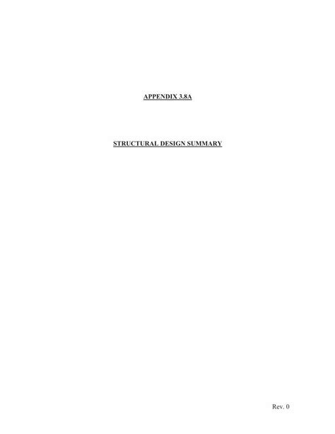 Pdf Appendix 38a Structural Design Summary Dokumentips
