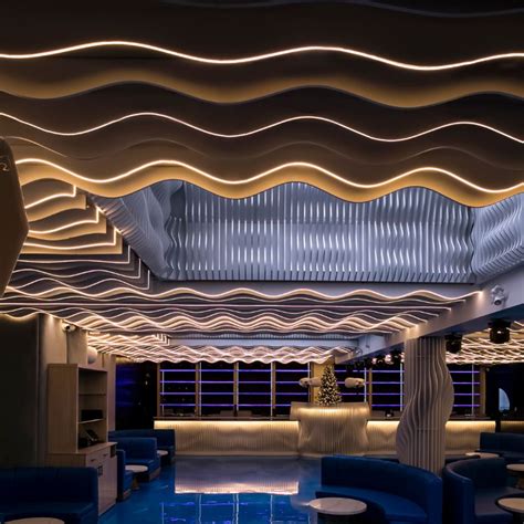 Custom Parametric Wave Ceiling Panels For Modern Interior Design