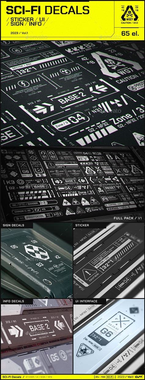 Sci Fi Ui Hud Decals Sci Fi Ui Sci Fi Ui Design Principles