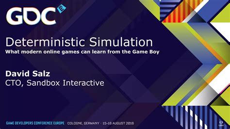 Deterministic Simulation What Modern Online Games Can Learn From The