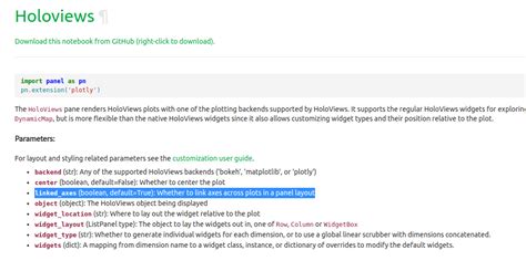 shared axes on holoviews plots · issue 1572 · holoviz panel · github