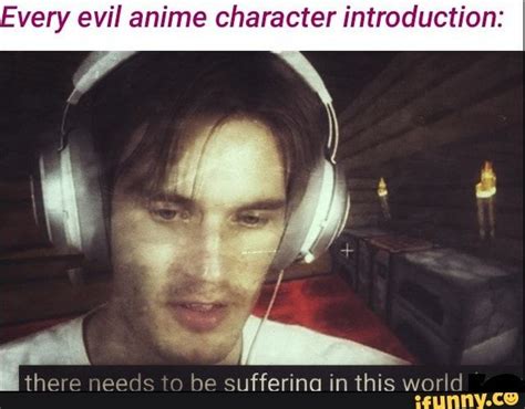 Very Evil Anime Character Introduction Lthete Aeem He Sufferina In