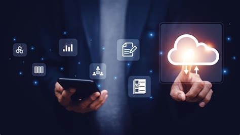 Premium Photo Businessman Using Phone On Internet Technology Cloud