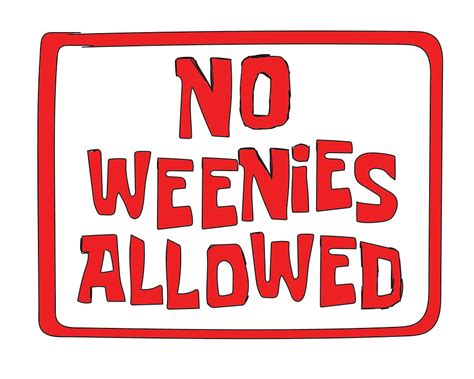 No Weenies Allowed SVG