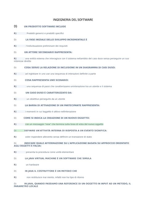 Ingegneria Del Software Ingegneria Del Software D Un Prodotto