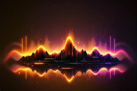 Premium Photo Abstract Sound Waves Frequency Audio Waveform Music Wave Hud Interface Elements