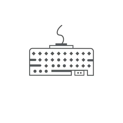 Keyboard Icon Flat Style Technology Design Vector Template For Mobile Device Computer Or