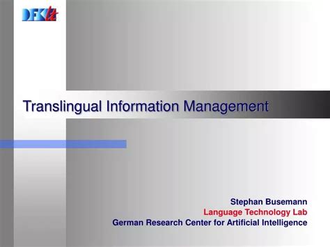 Ppt Translingual Information Management Powerpoint Presentation Free Download Id5104168