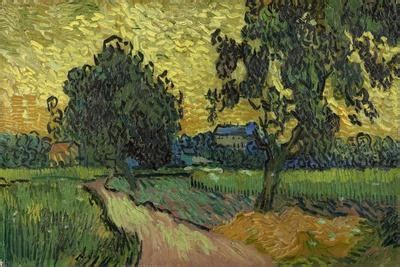 Landscape At Twilight 1890 Oil On Canvas Giclee Print Vincent Van