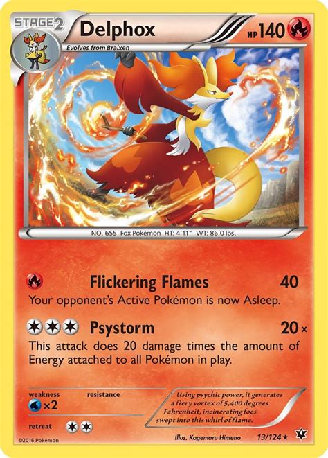 Delphox Xy Fates Collide Pokemon