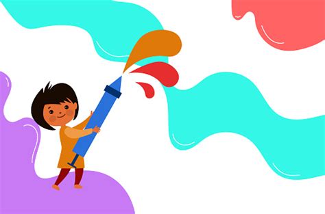 홀리 축제를 축하하는 행복 한 귀여운 캐릭터 아이 홀리를 연주하는 아이 투명한 배경입니다 평면 벡터 손으로 그린 만화 그림 계절에 대한 스톡 벡터 아트 및 기타 이미지