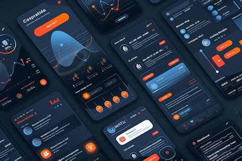 A Professional Design Of The Smartphone Application Ui Ux A Set Of Gui