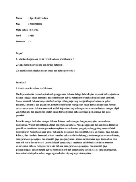 Agus Dwi Prayitno Retorika 2 Pdf