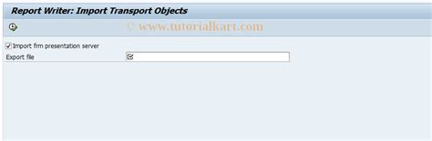 GRR8 SAP Tcode Import Models