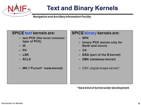 Navigation And Ancillary Information Facility NIF Introduction To Kernels March Ppt Download