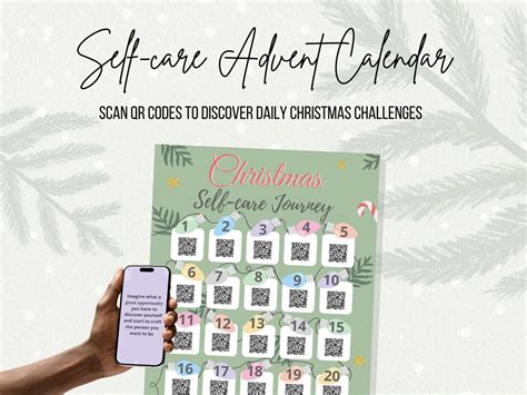 Self Care Advent Calendar Christmas Digital Calendar Daily Video