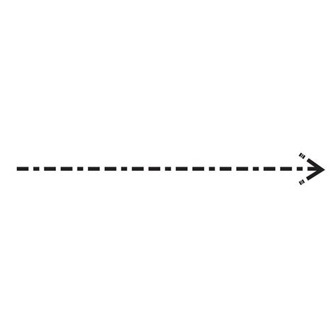 Modern Arrow With Straight Dotted Lines 52781106 Vector Art At Vecteezy