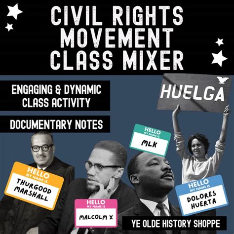 Civil Rights Movement Mixer And Documentary Analysis Ap® Us History