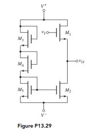 Solved A Simple Output Stage For An NMOS Op Is Shown In Figure Answer Transtutors