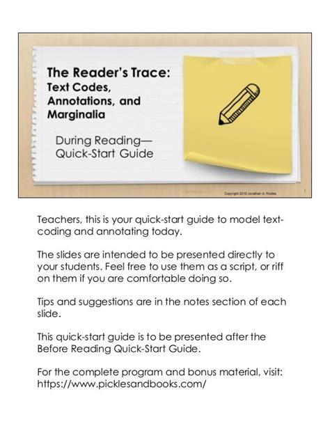 Quick Guide To Model Text Coding And Annotating For Teachers
