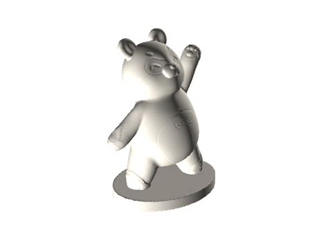 原神锅巴模型带底座 By 星鲸design 3d打印模型文件3d模型库 免费平价 魔猴网