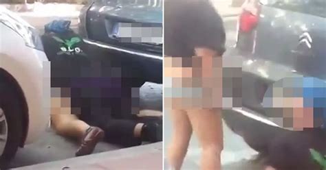 New Magaluf Sex Video British Tourist Caught Romping In Broad Daylight Between Parked Cars