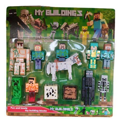 Kit Bonecos Minecraft Cavalo Cartela 12 Peças Oferta Shopee Brasil