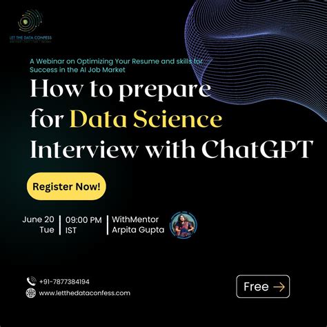 Arpita Gupta On Linkedin Datascience Interviewpreparation Careerdevelopment Chatgpt Webinar…