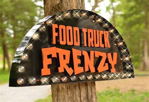 Truck Topper Sign Marquee Food Truck Signs Vintage Style Marquee Sign