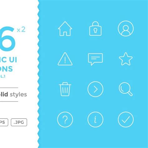 basic ui icons set vol 1