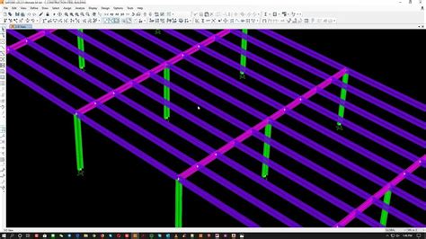 How To Design Csi Sap2000 V20 For Steel Structure Building Youtube