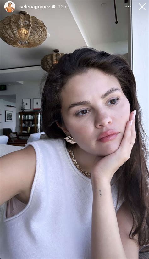 Selena Gomez Shares Contemplative Makeup Free Selfie