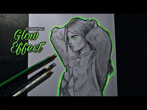 How To Draw A Girl With Glow Effect