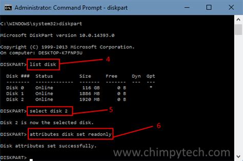 Write Protect A Disk Windows Chimpytech