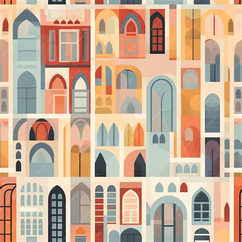 Premium Ai Image Patterns Inspired By Different Types Of Architectural Facades And Windows