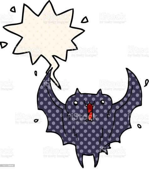 만화 행복 한 뱀파이어 박쥐 만화 스타일의 연설 거품 귀여운에 대한 스톡 벡터 아트 및 기타 이미지 귀여운 기포 낙서