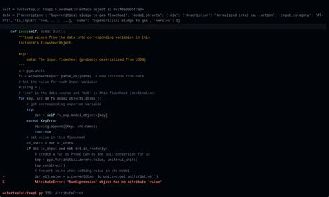 Fsapi Errors While Testing Recently Added Flowsheet Ui Modules · Issue