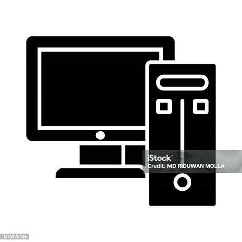 데스크톱 컴퓨터 아이콘 벡터 디자인 Pc 아이콘 0명에 대한 스톡 벡터 아트 및 기타 이미지 0명 데스크탑 컴퓨터 디자인 Istock