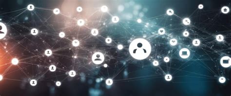 Abstract Representation Of Social Media Connections Illustrating