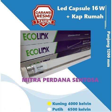 Jual Lampu TL LED SET T8 16 Watt 16Watt 16W 16 W BARE BATTEN HOUSING RUMAH LAMPU 1200mm
