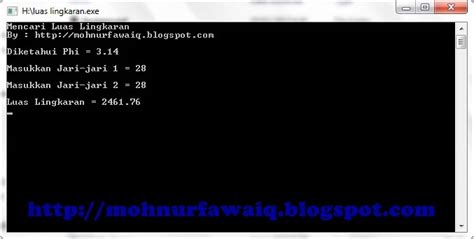 Membuat Program Luas Dan Keliling Lingkaran Sederhana Dengan C YukCoding