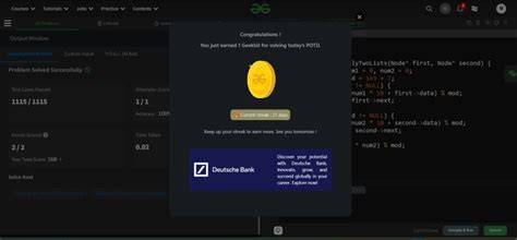 Mohit Kumar On Linkedin 🚀 Day 21 Of My Geeksforgeeks Potd Streak A
