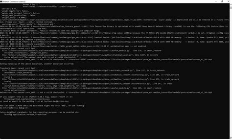 Deeplabcut V238 Training Error Usage And Issues Imagesc Forum
