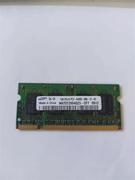 Samsung 1gb Pc2 6400 Ddr2 Non Ecc Cl6 Sodimm Module M470t2864qz3 Cf7 Ref £12 46 Picclick Uk