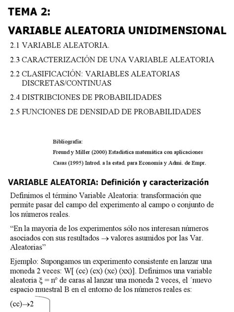 10 Ppt Variables Aleatorias Unidimensionales Pdf Variable